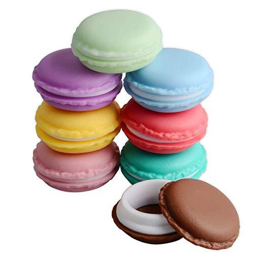8 Pack Colorful Mini Macaron Shape Storage Box Organizer Pill Case ...