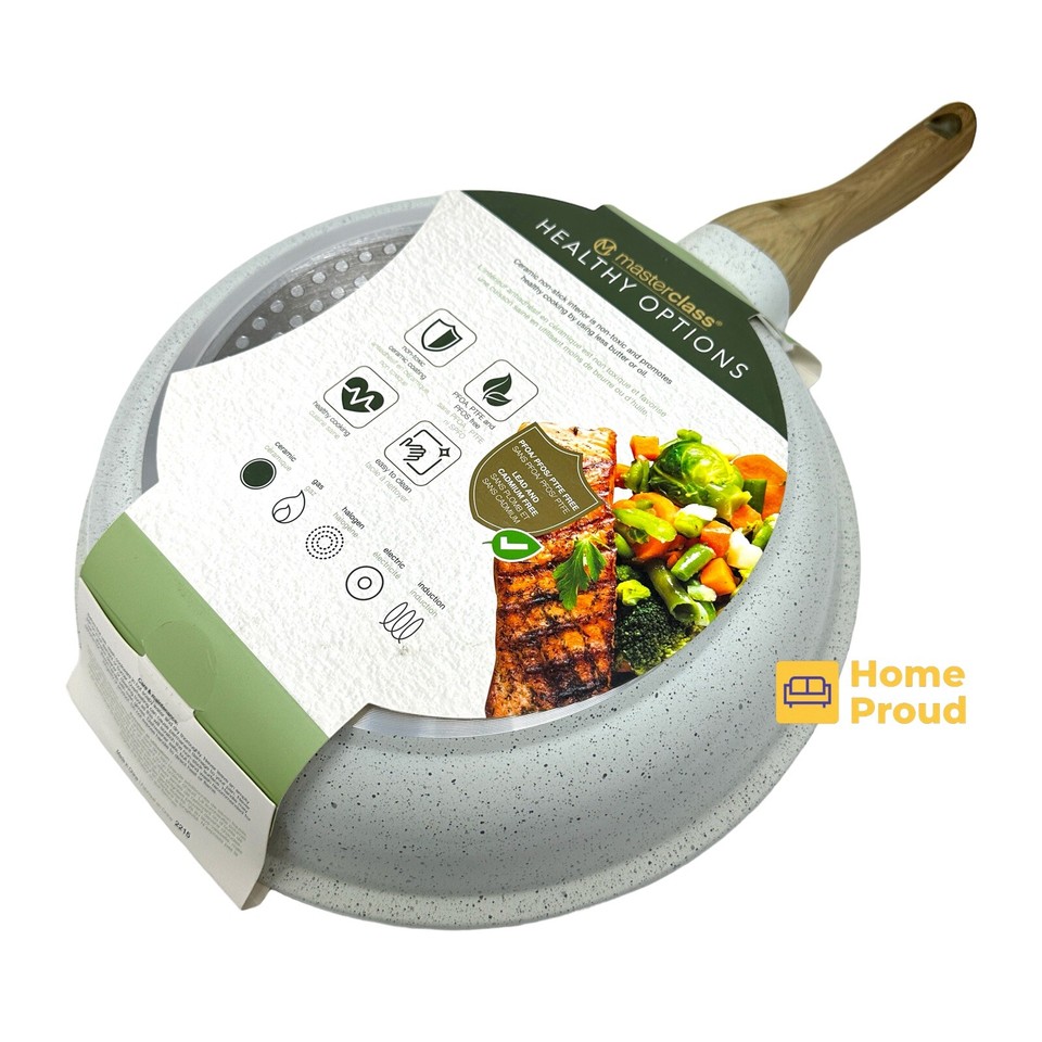 Masterclass Frying Pan Skillet Non-Toxic Ceramic Coating Nonstick 11 ...
