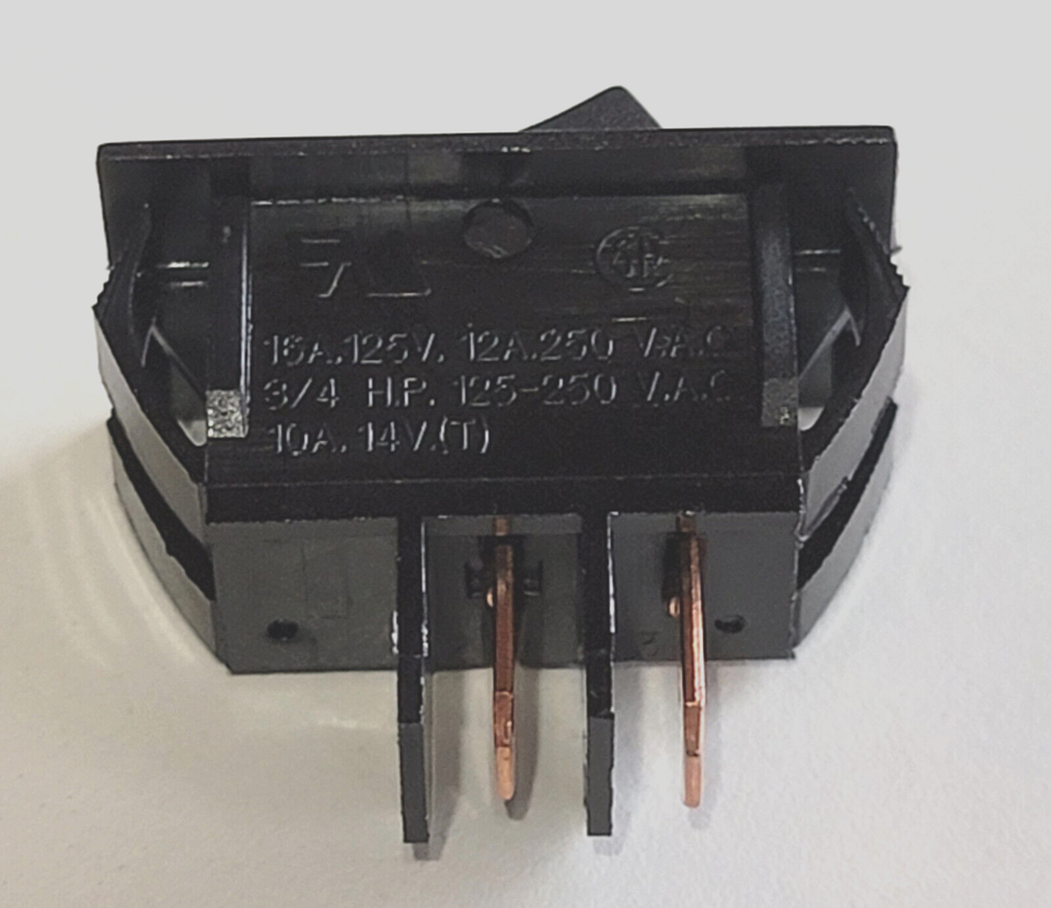 Sigma Black On/Off Rocker Switch w/ Text T-85 B1 16A 125V Sustained RV ...