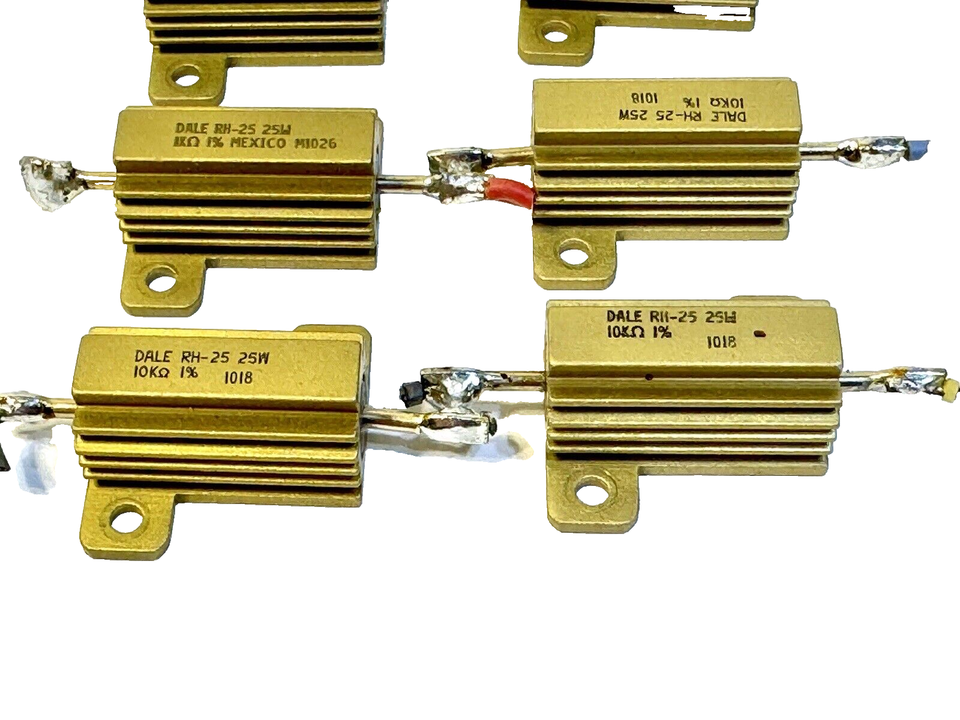 Lot of 10 each Dale Resistor RH-25 25W 10kΩ (ohm) 1% 1018 | eBay