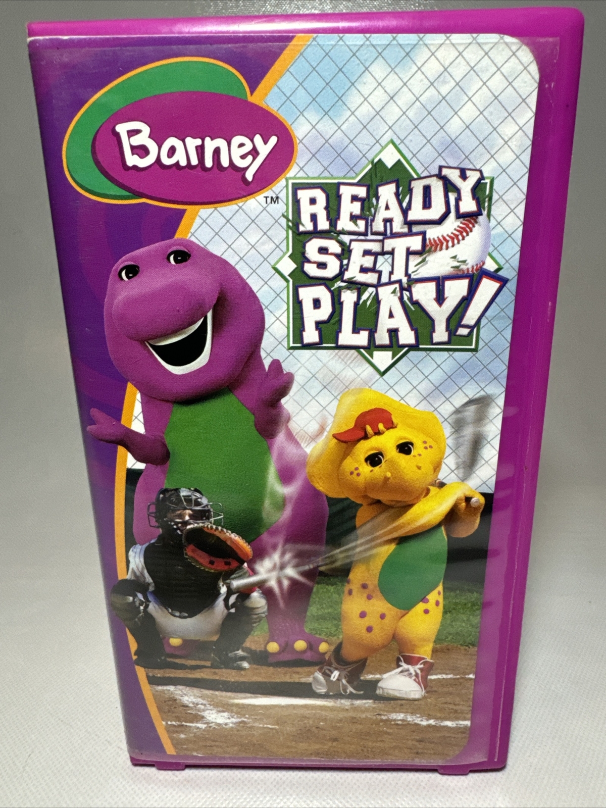 Barney Ready Set Play VHS Cassette Tape Video 2004 Rare OOP Tested ...