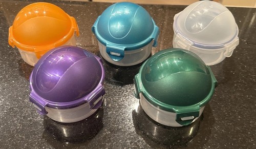 Lock & Lock n Lock Set of 5 Multi Clr Mini Dome storage container ...