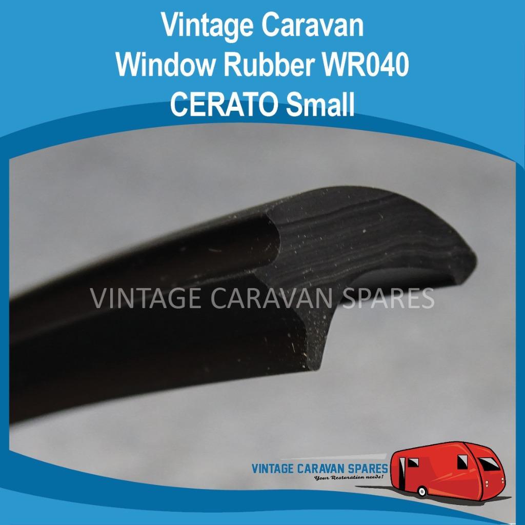 Caravan WINDOW RUBBER ( CERATO SMALL ) Vintage Windsor Winnebago WR040 ...