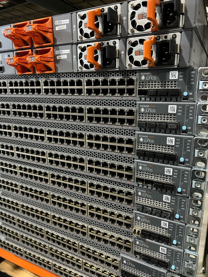 Juniper EX3400-48P EX3400 48-port 10/100/1000BASE-T (48 PoE+ ports ...