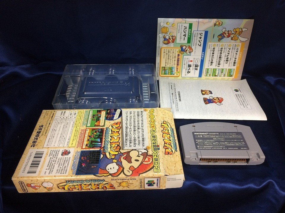 MARIO STORY N64 Nintendo 64 Japan Import RPG NTSC-J W/Box Instruction F ...
