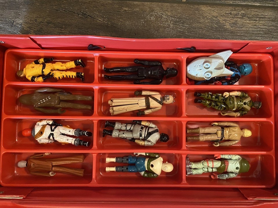 GI Joe Collectors Case Holds 24 Action Figures Trays 1984 Tara Toy ...