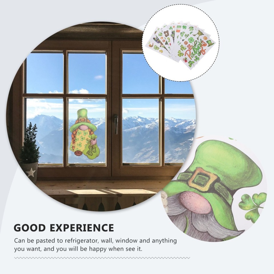 Reusable Day Window Clings Gnome Festival Decor Sticker | eBay UK
