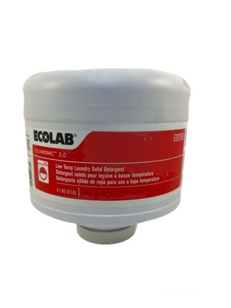 Ecolab 6101766 Aquanomic 2.0 Low-Temp Laundry Solid Detergent 9 lb for ...