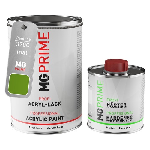 Pantone 370C Green mat peinture acrylique 1,5 Litres 1500 ml durcisseur ...