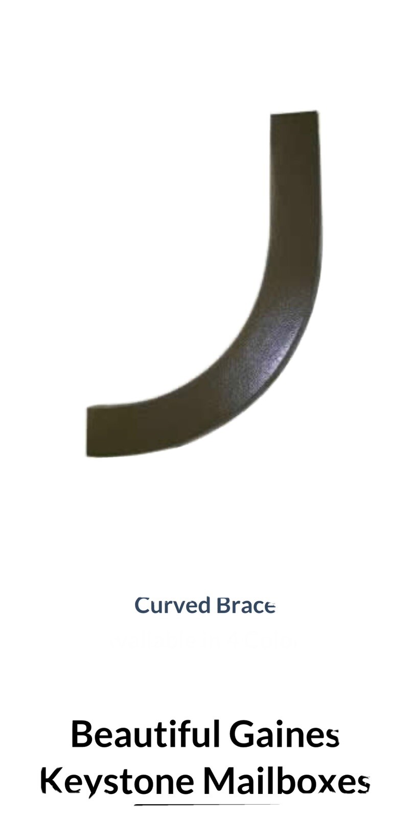 !!mailbox part!! Keystone Replacement Curved Brace | eBay