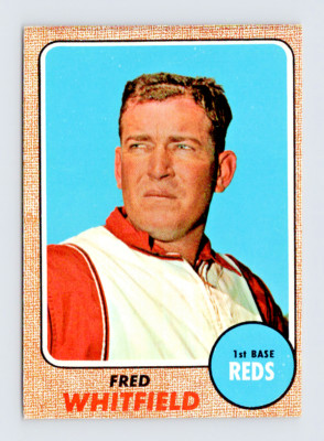1968 Topps Card, #133 Fred Whitfield, Cleveland Indians | eBay