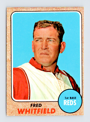 1968 Topps Card, #133 Fred Whitfield, Cleveland Indians | eBay