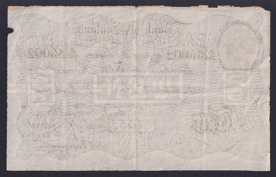 United Kingdom 10 Pounds 1937 P.-336a (Authentic No Operation Bernhard ...