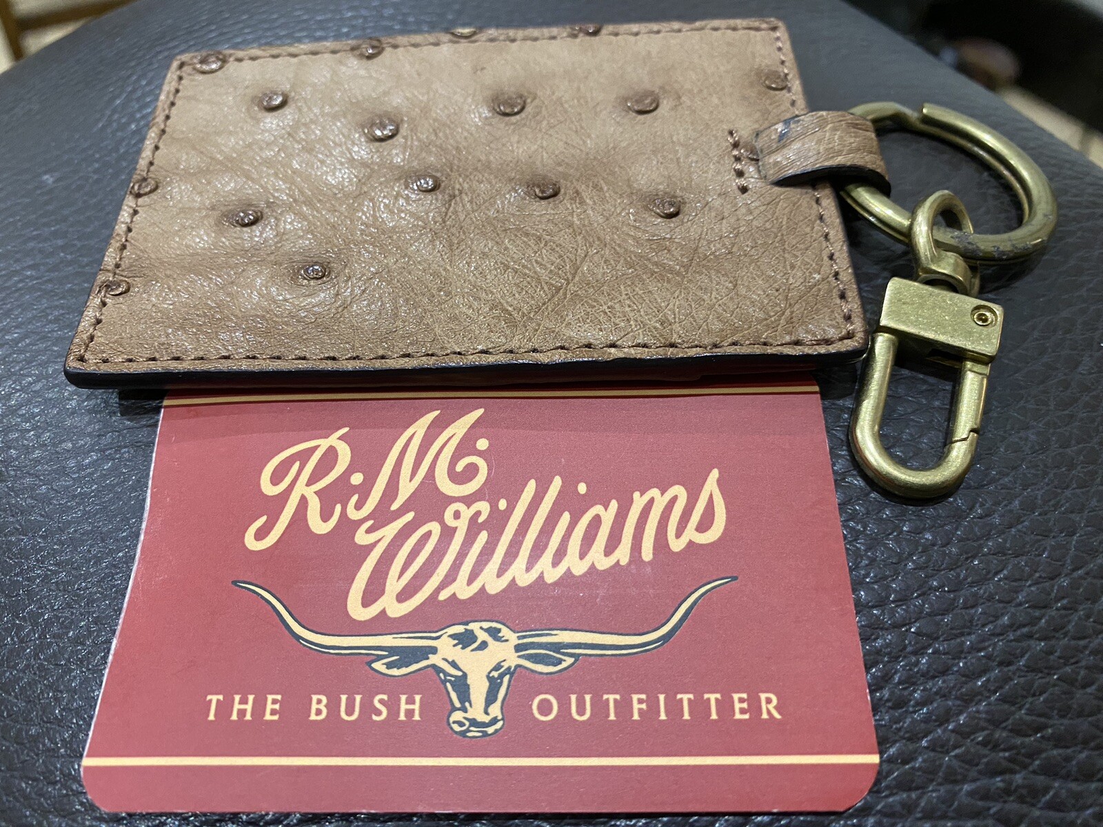 RM Williams Ostrich Skin Key Chain , Latte Color And RRP $200 BNWT | eBay