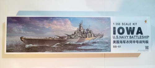 USS Iowa BB61 Battleship 1944-45 Very Fire 1/350 Scale Model Kit ...