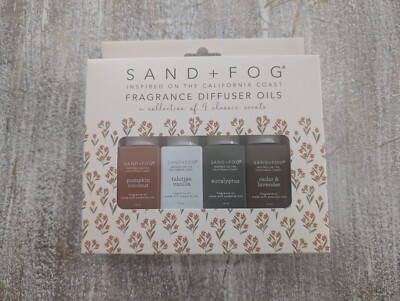 SAND AND FOG 4pk 0.34oz each Glass Fragrance Oils Set NEW IN BOX | eBay