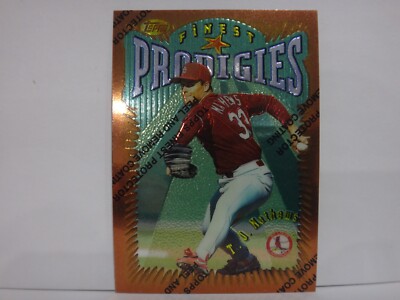 1996 Topps Finest Prodigies T J Mathews 297 St Louis Cardinals ...