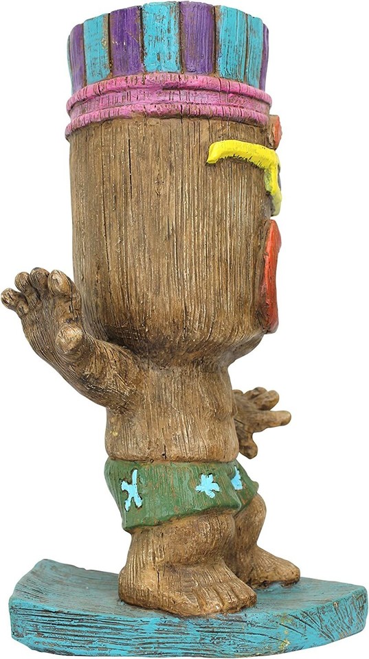 Tiki Totem Surfer Boy Statue Hawaiian Theme Tropical Garden Tiki Patio ...