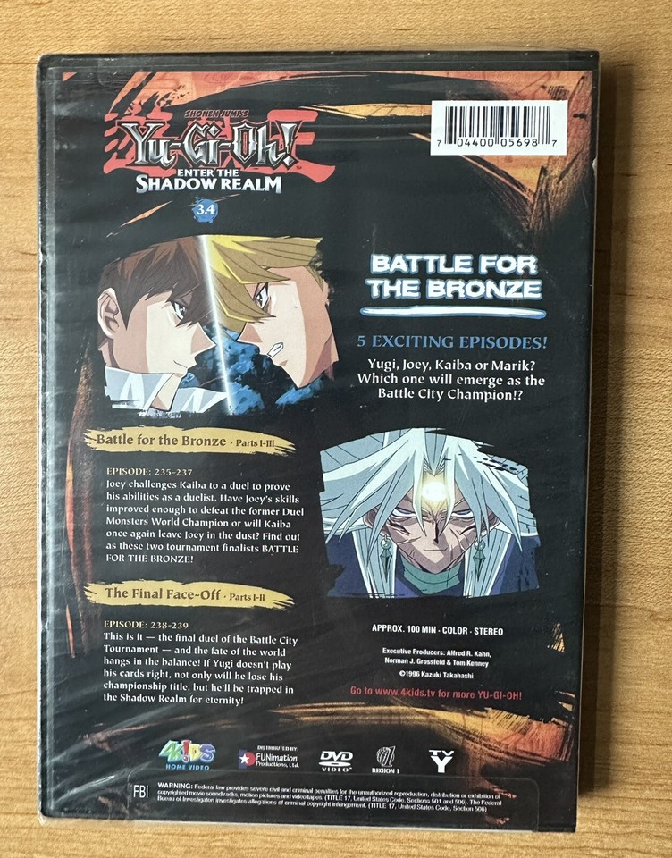 New Yu-Gi-Oh: Enter the Shadow Realm Vol. 4: Battle for the Bronze (DVD ...