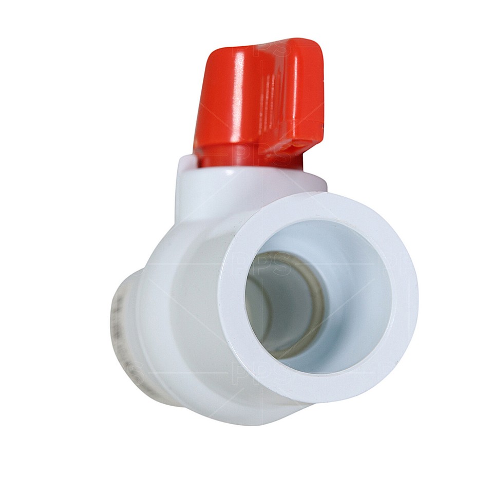Red T-Handle Solvent PVC Ball Valve - Non-Potable Water Sched. 40 / 80 ...