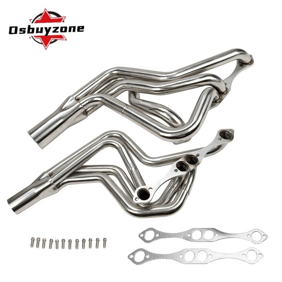 for 70-87 Chevy SBC 267-400 V8 Stainless Steel Long Tube Exhaust ...