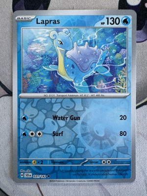 Lapras Reverse Holo English Pokemon TCG BKBO628 | eBay