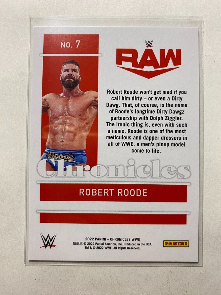Robert Roode 2022 Panini Chronicles WWE #7 Card | eBay