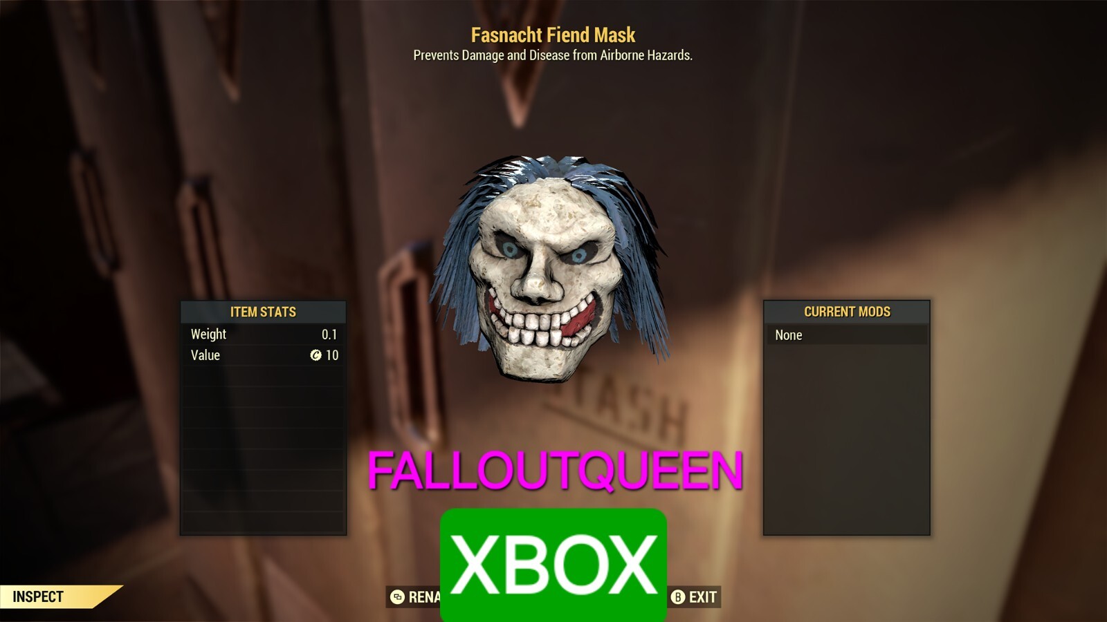 Very Rare Fiend Mask Fallout 76 Xbox | eBay