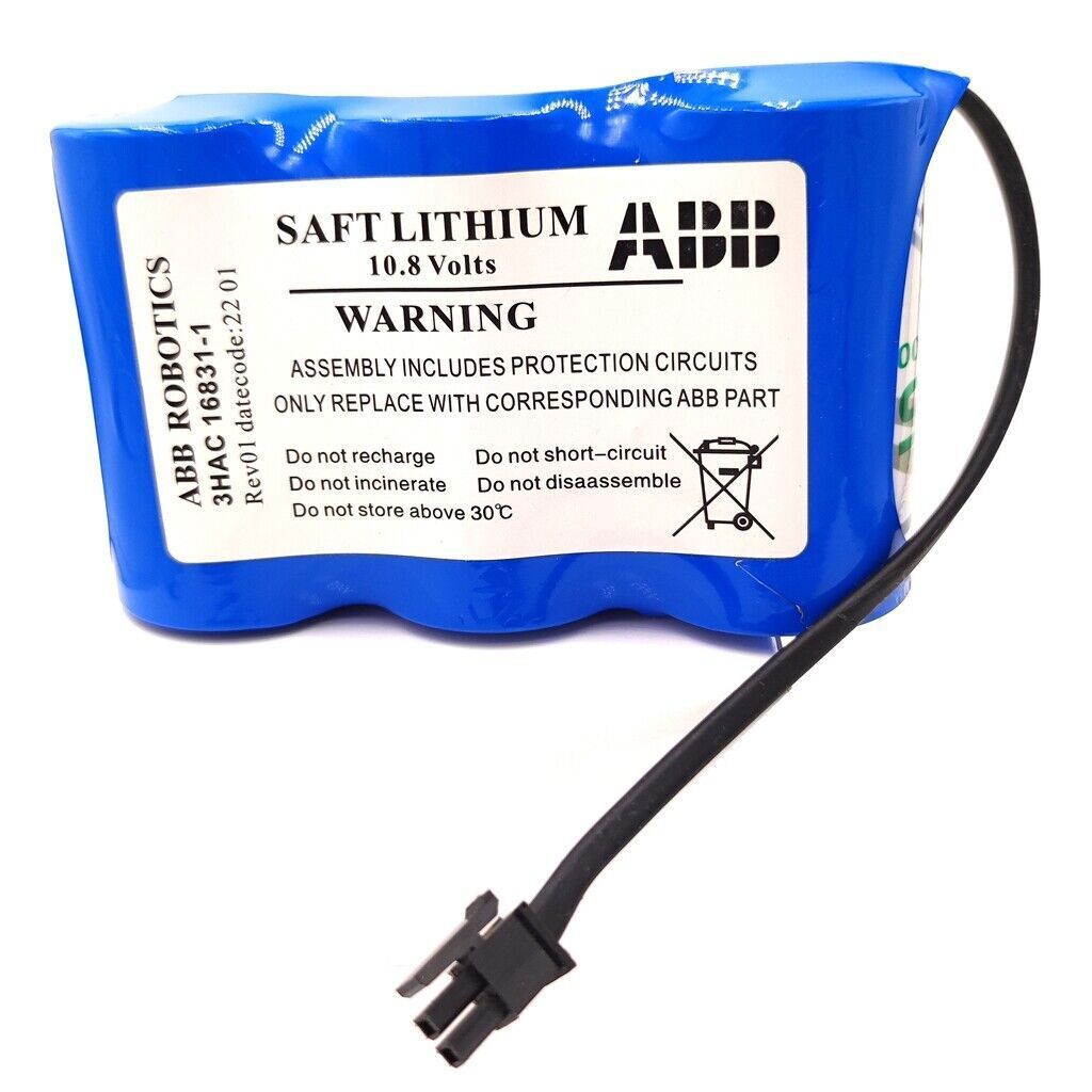 US 10.8V 3HAC16831-1 SAFT ABB Battery for ABB Robot ROBOTICS 17000mAh ...