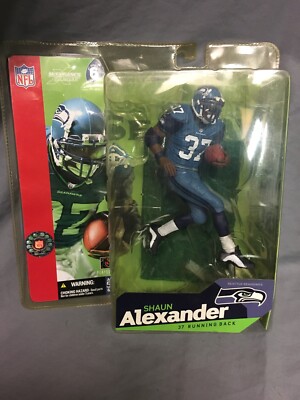 Shaun Alexander #37 Seattle Seahawks Blue Shirt 2003 McFarlane Series 6 ...