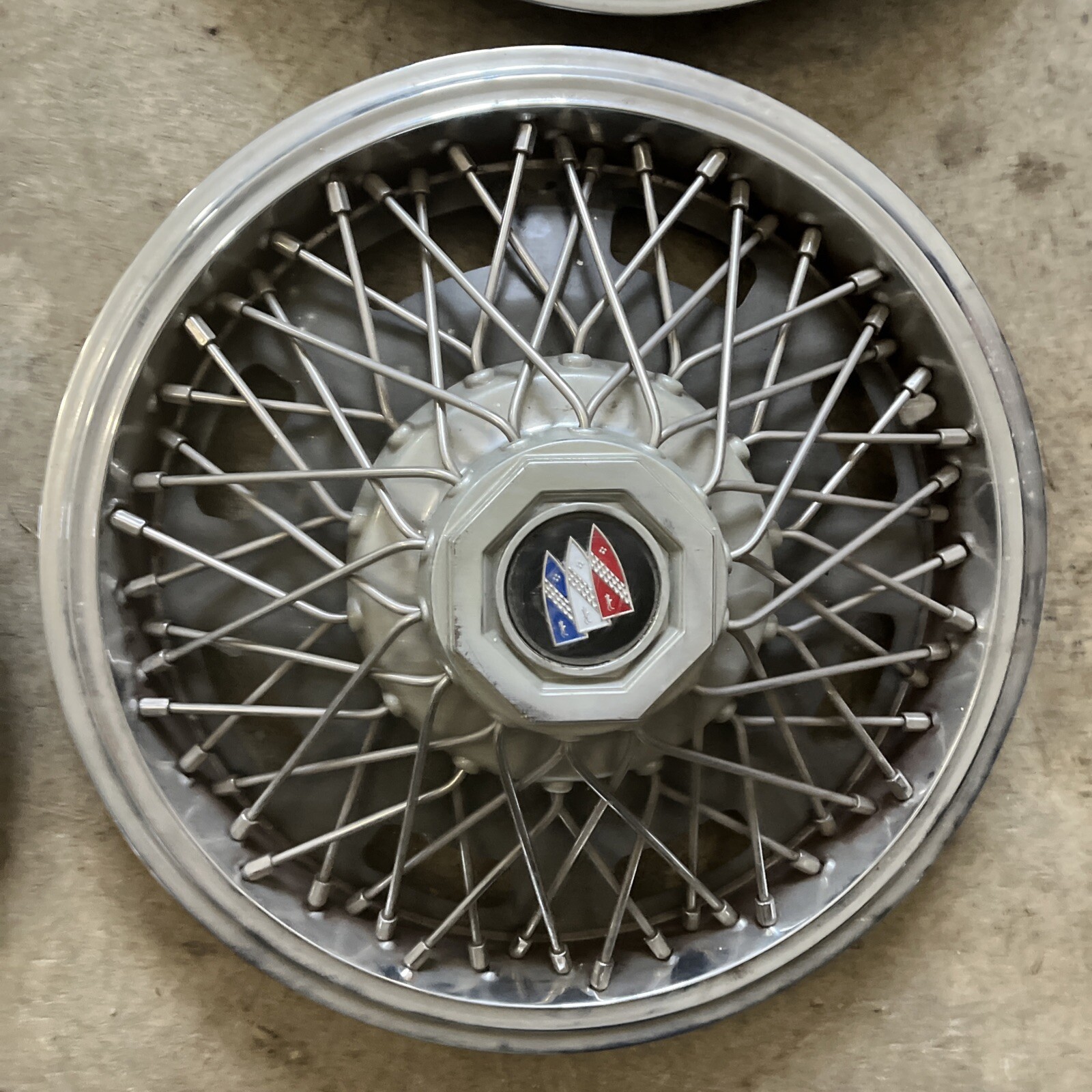 Buick Wire Wheel Spoke Hubcaps 1980s 13” Set Of 4 Intact. | eBay