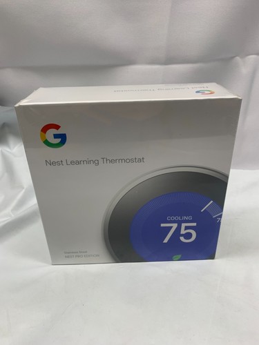 Google Nest Learning Thermostat Pro Stainless Steel T3008US *New | eBay