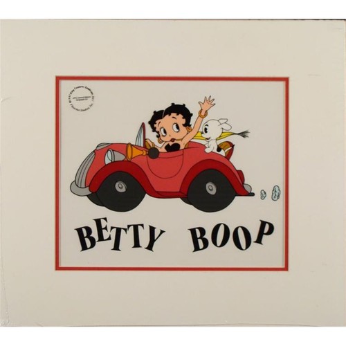 BETTY BOOP "SUNDAY DRIVE" HAND PAINTED LIMITED EDITION ANIMATION CEL | eBay