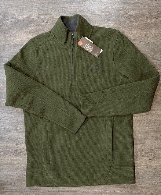 Under Armour 1328166 Men's UA Zephyr Fleece Solid ¼ Zip Olive Sz Small ...