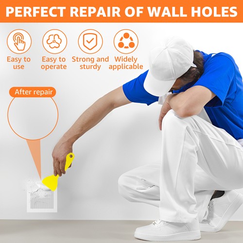 19Pcs Drywall Repair Kit 2/4/6/8inch Metal Wall Hole Repair Patch Kit ...