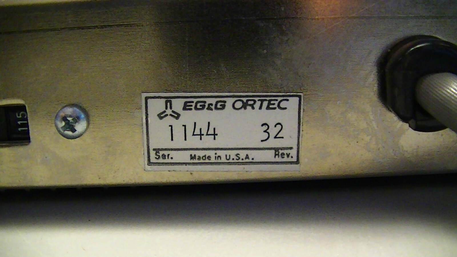 EG&G ORTEC #9 DETECTOR CONTROL UNIT m/n 210 1000v HV powered up 4 ...