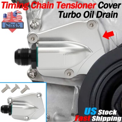 K20 K24 K-Series Timing Chain Tensioner Oil Return Plate Cover Drain ...