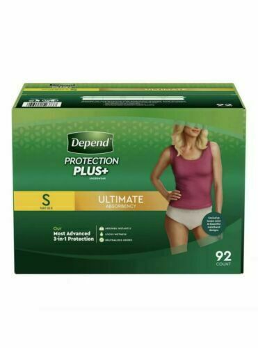 Depend Protection Plus Ultimate Incontinence Pants for Women, Size S ...
