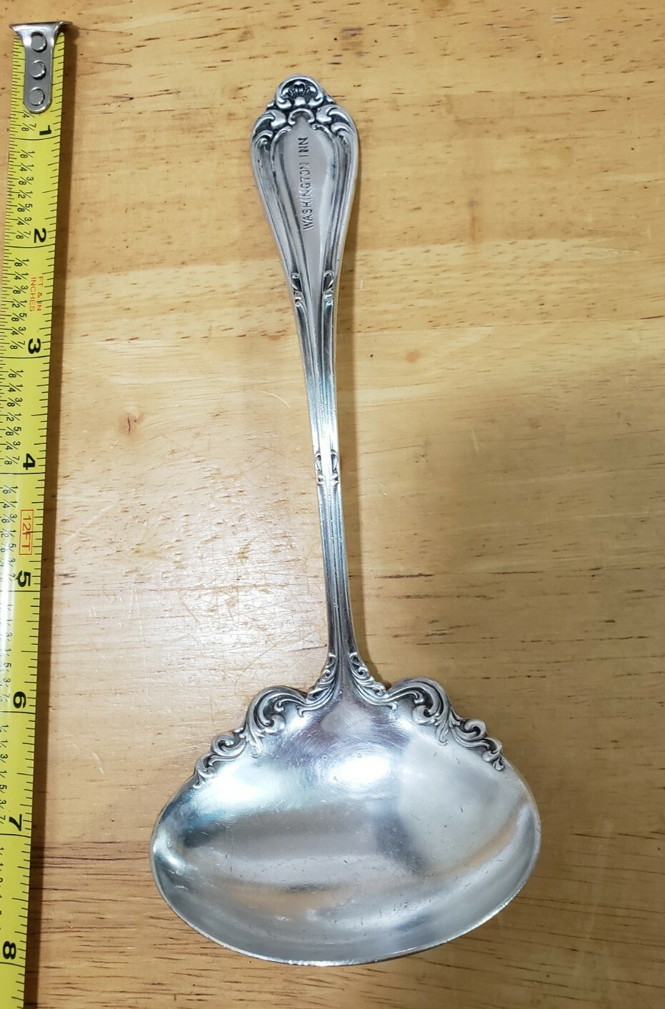 👋 1835 R WALLACE ANTIQUE c1898! ASTORIA PATTERN 7" SILVERPLATED GRAVY ...