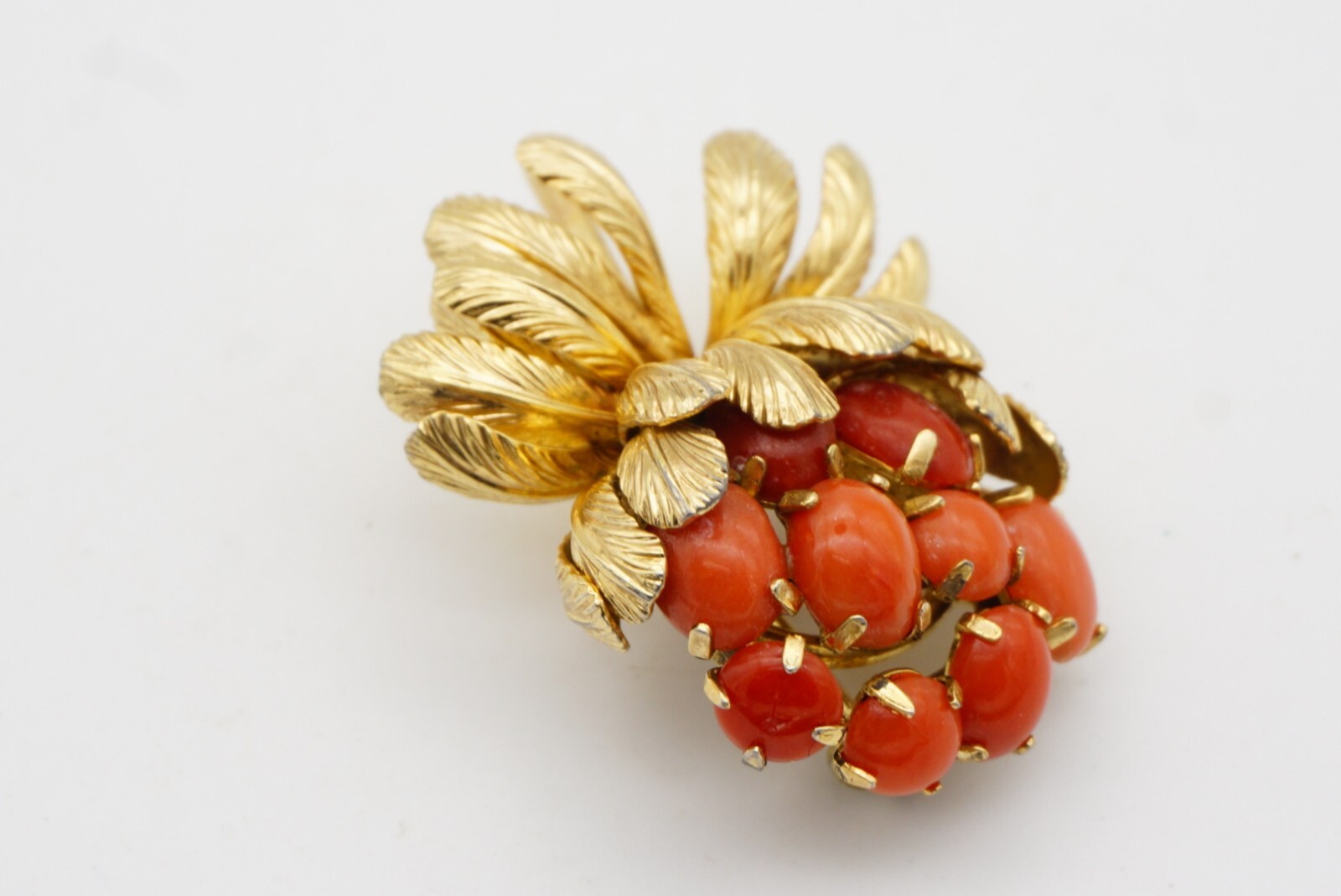 Christian Dior GROSSE 1967 Vintage Orange Fruit Flowe… - Gem