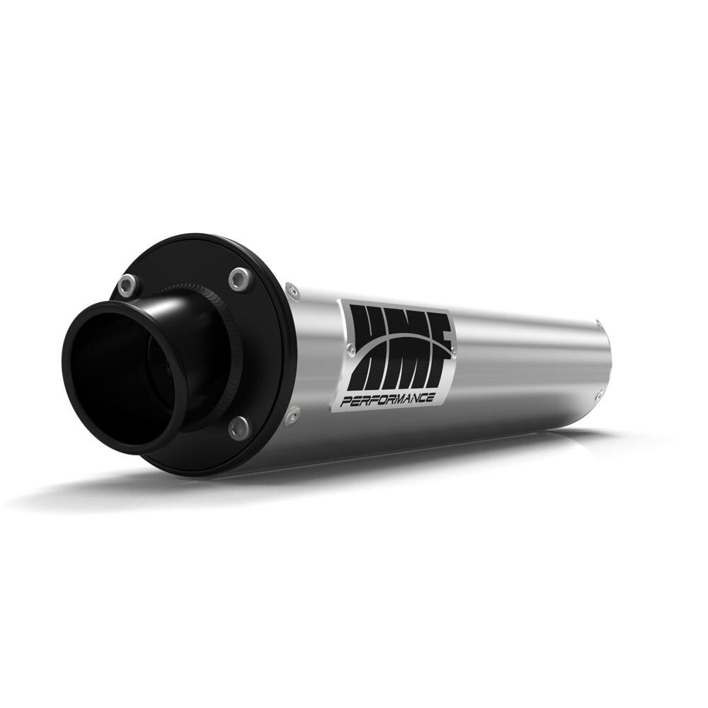 HMF for Yamaha Warrior 350 1987-2004 Brushed/Blk Slip On Exhaust ...