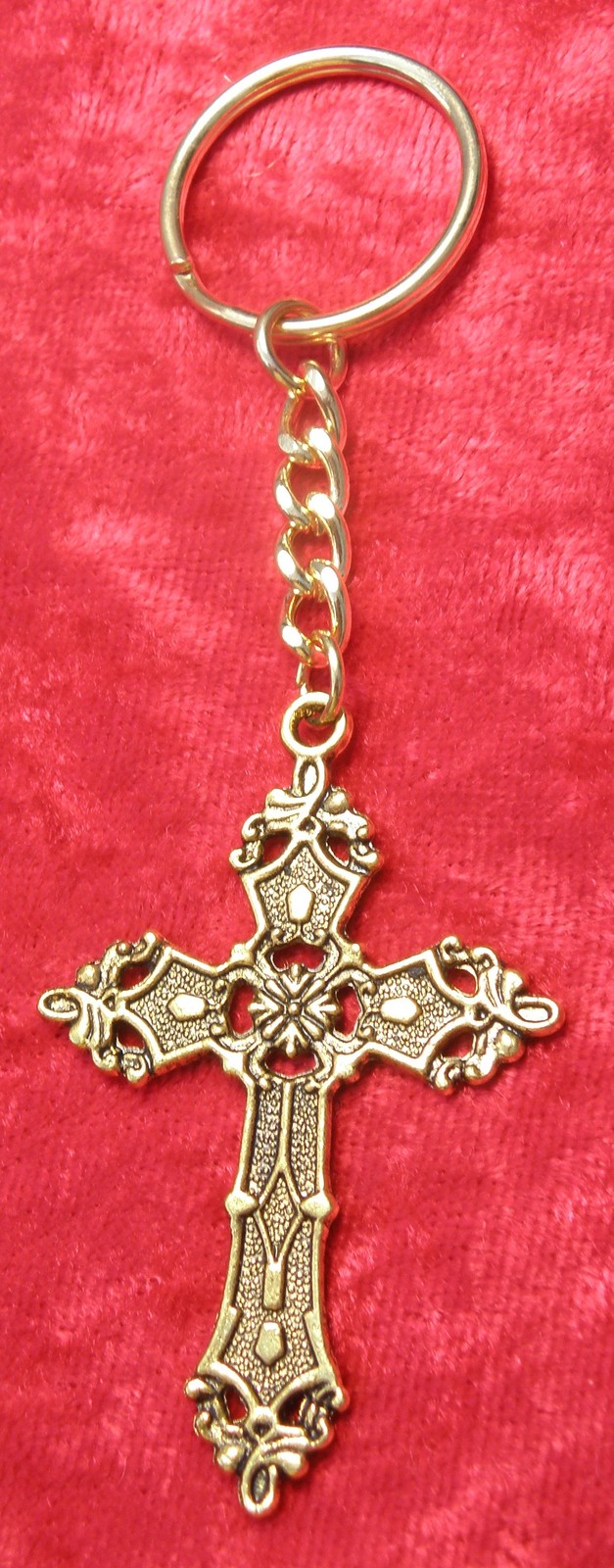 Holy Cross Christian Keyring Key Ring Gold-tone | eBay
