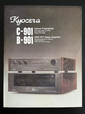 KYOCERA C901 PREAMP B901 MOS FET POWER AMP BROCHURE ORIGINAL SALES AD ...