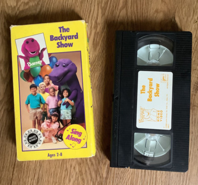 Barney - The Backyard Show (VHS, 1988) RARE! 45986980113| eBay