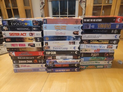 Lot Of 33 Vhs Tapes | eBay