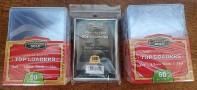 Cardboard Gold Top Loader - Size 3x4 / 1.5MM / 60 Point / 50 Count ...