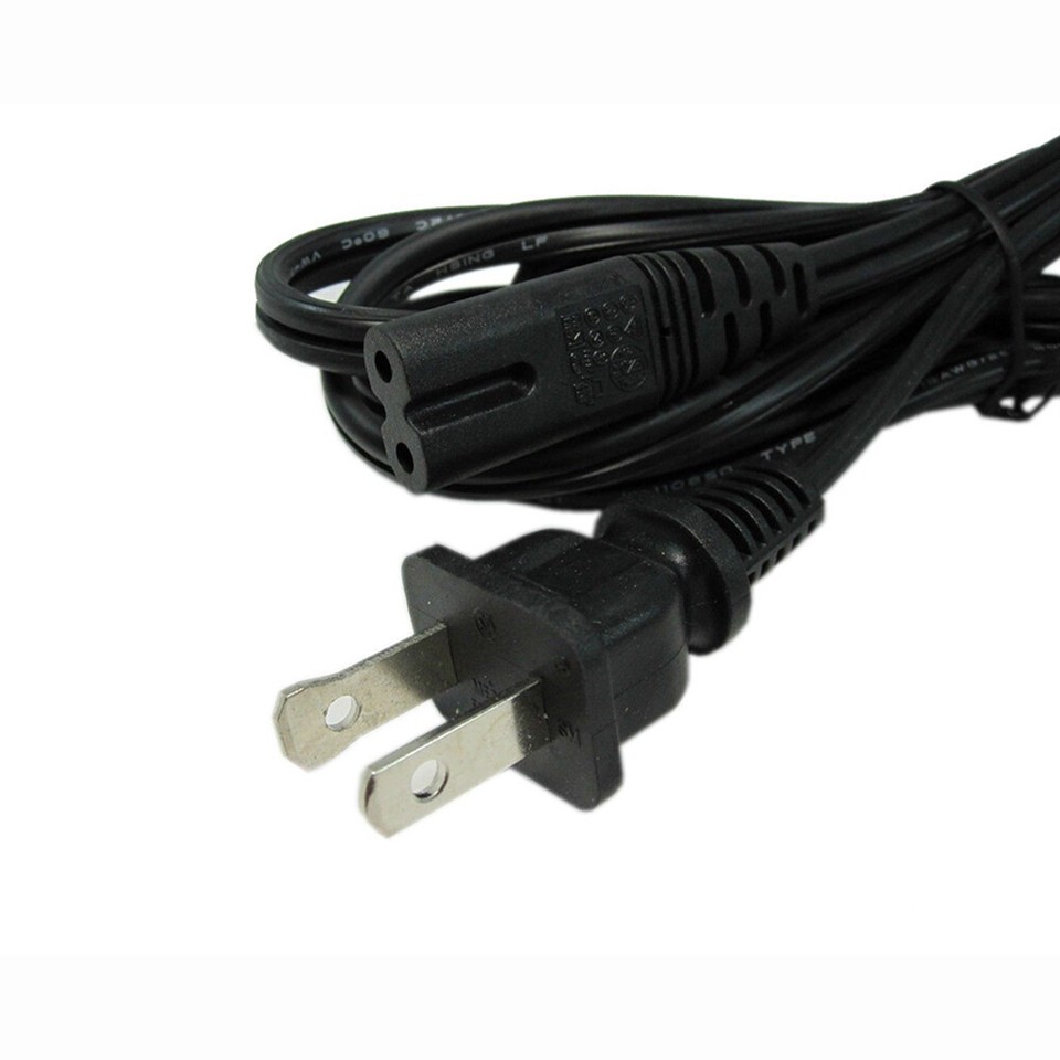 Lot 1-100 US 2 Prong 2Pin AC Power Cord Cable Charge Adapter for PC ...