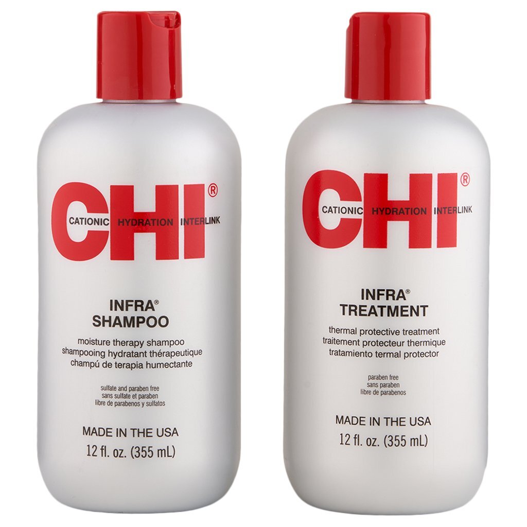 CHI Infra Shampoo Moisture Therapy Shampoo & Thermal Protect Treatment ...