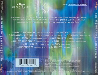 VARIOUS ARTISTS MORE ETHEREAL MELODIC TRANCE NEW CD 30206024326| eBay