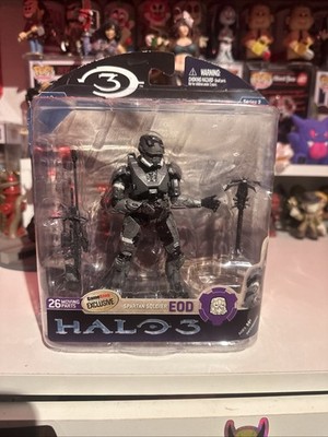 GameStop exclusive Halo 3 Series 3 "Steel EOD" Action Figure, Xbox 2 4 ...